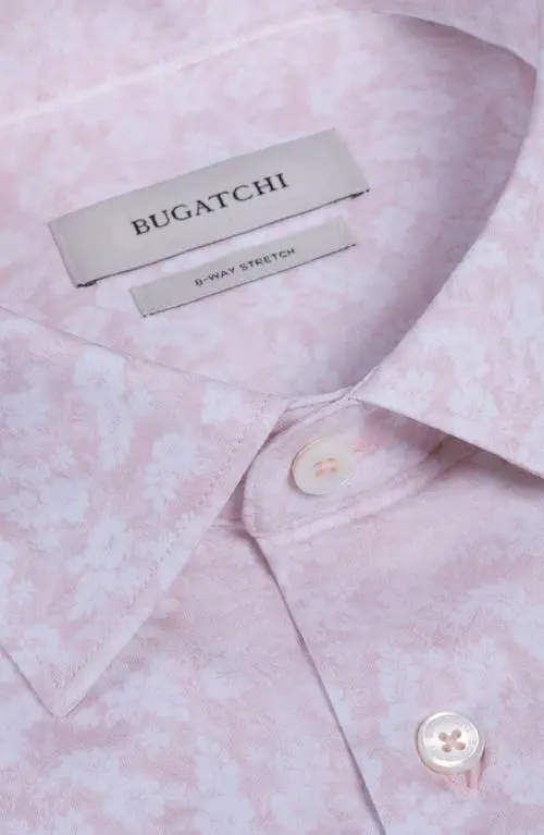 Bugatchi James Ooohcotton® Floral Print Button-up Shirt - Peach