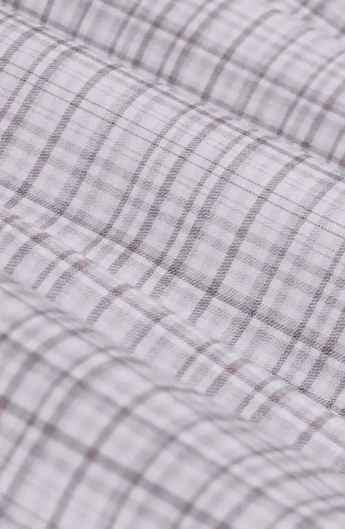 Bugatchi Miles Ooohcotton® Shadow Plaid Short Sleeve Button-up Shirt