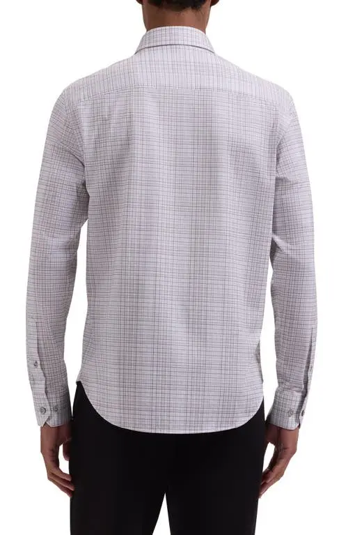 Bugatchi James Ooohcotton® Plaid Button-up Shirt - Limestone
