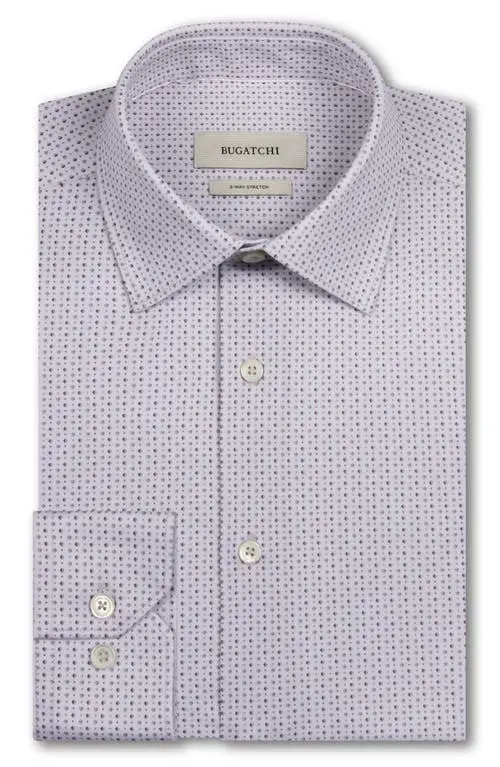 Bugatchi James Ooohcotton® Geometric Print Button-up Shirt - Limestone
