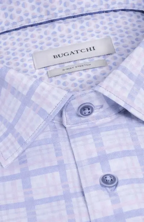 Bugatchi Jimmy Ooohcotton® Plaid Button-up Shirt - Dusty Pink