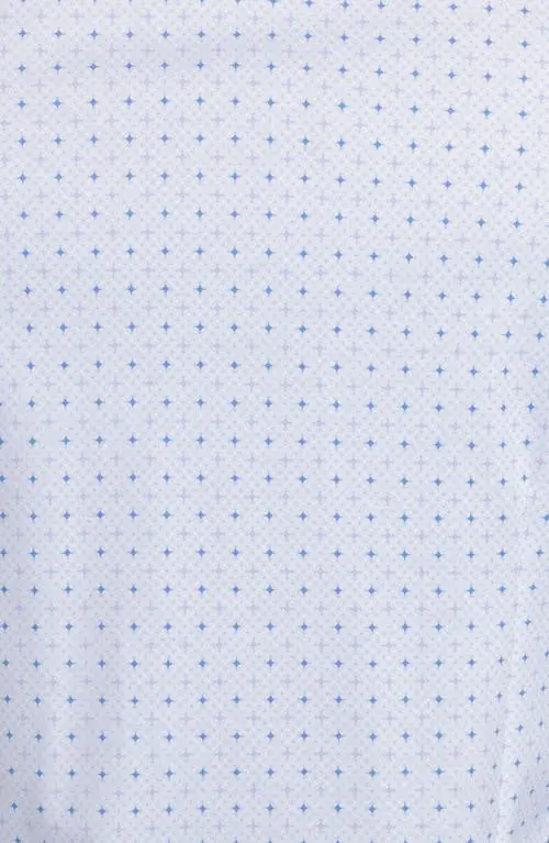 W.R.K Slim Fit Metro Diamond Reworked Dress Shirt - White/blue