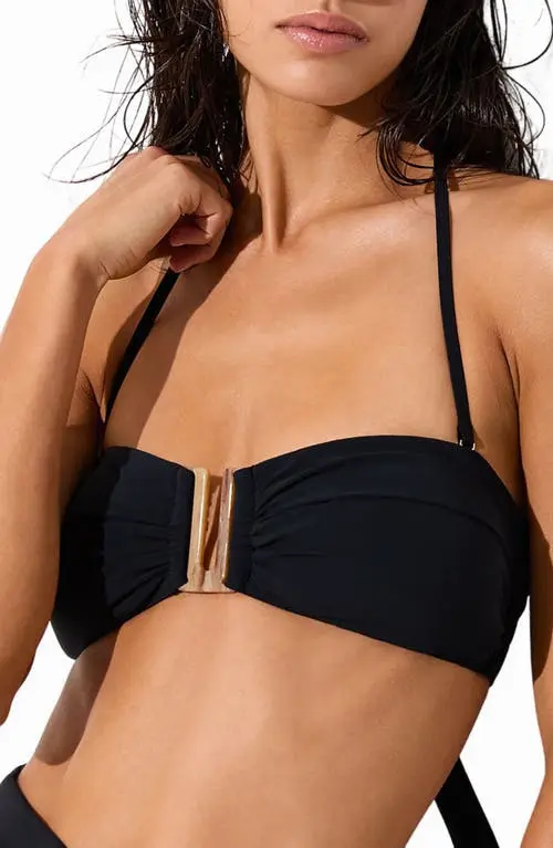 REISS Carina Bandeau Bikini Top - Black