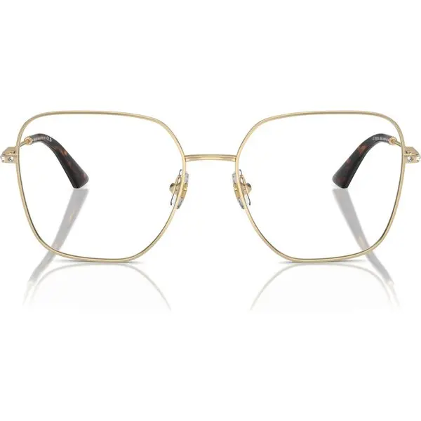JIMMY CHOO 55mm Square Optical Glasses - Pale Gold/demo Lens