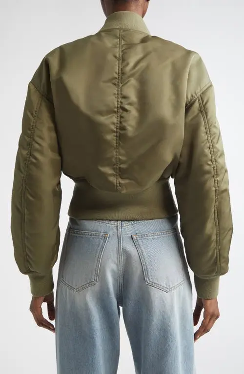 Saint Laurent Cropped Bomber Jacket