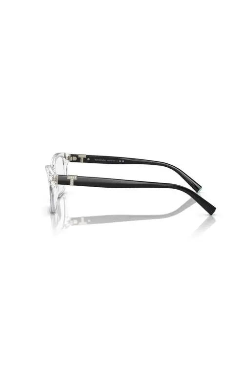 Tiffany & Co. 54mm Rectangle Eyeglasses - Transparent