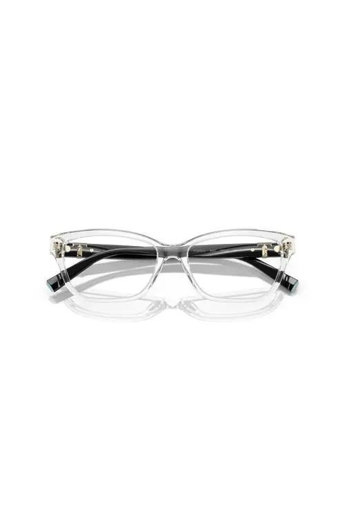 Tiffany & Co. 54mm Rectangle Eyeglasses - Transparent