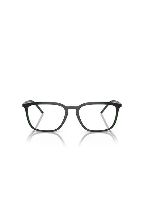 Dolce & Gabbana 54mm Square Full Rim Eyeglasses - Green