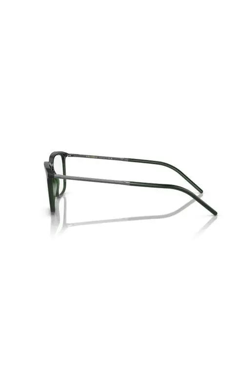 Dolce & Gabbana 54mm Square Full Rim Eyeglasses - Green