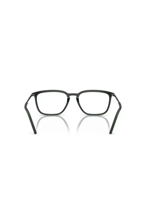 Dolce & Gabbana 54mm Square Full Rim Eyeglasses - Green