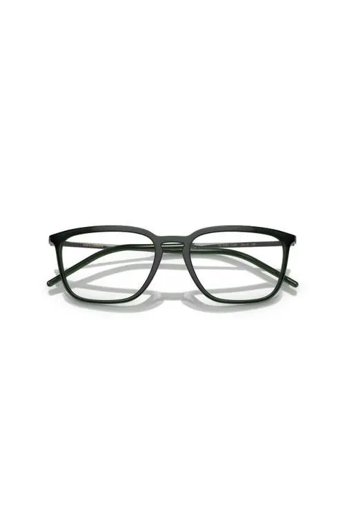 Dolce & Gabbana 54mm Square Full Rim Eyeglasses - Green