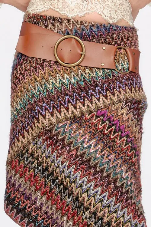 Anna Sui O-ring Leather Belt - Oak