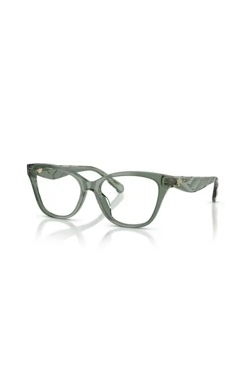 Tory Burch 51mm Cat Eye Optical Glasses - Green
