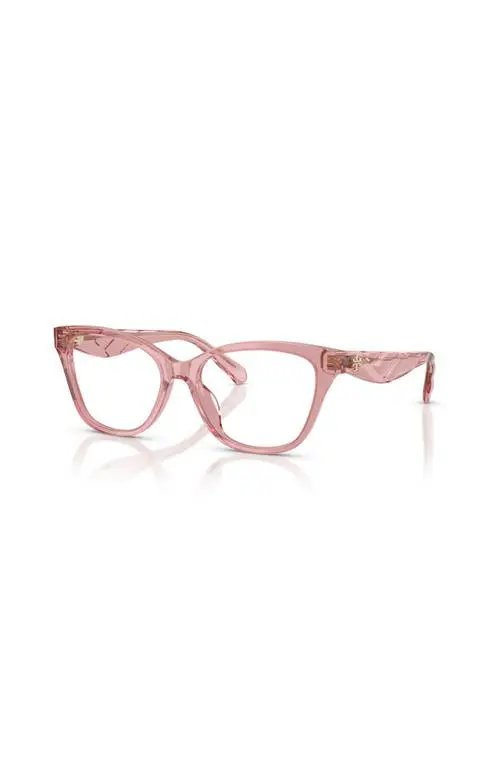 Tory Burch 51mm Cat Eye Optical Glasses - Pink