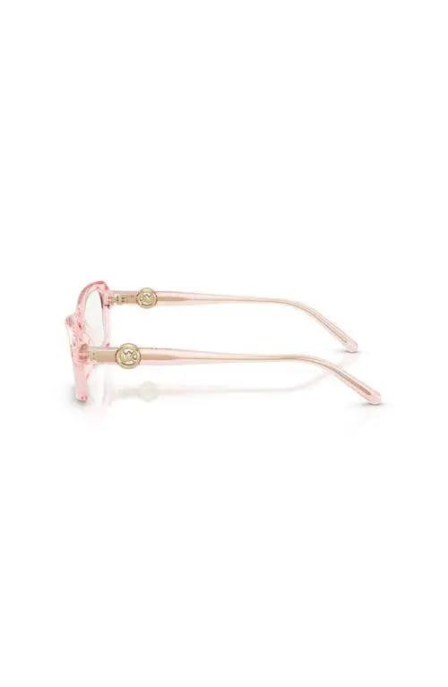 Michael Kors 54mm Round Eyeglasses - Pink