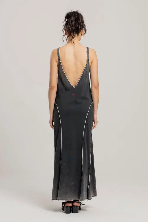 PCFG Acid Wash Maxi Dress