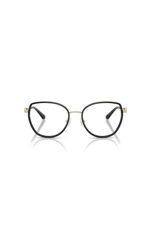 Michael Kors 53mm Round Eyeglasses - Black