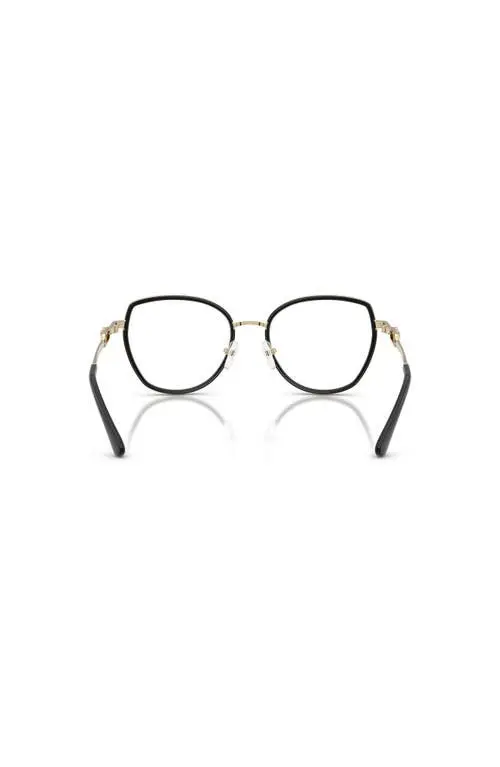 Michael Kors 53mm Round Eyeglasses - Black
