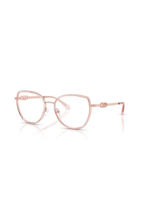 Michael Kors 53mm Round Eyeglasses - Pink
