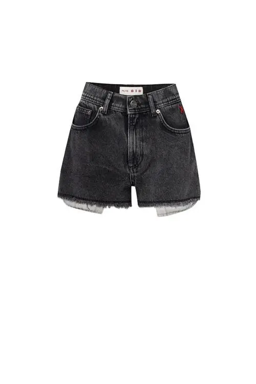 PCFG Free Heaven" Mini Denim Shorts
