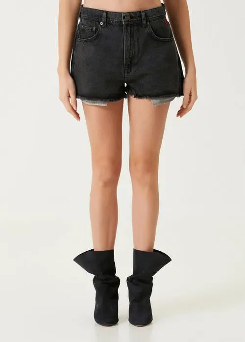 PCFG Free Heaven" Mini Denim Shorts