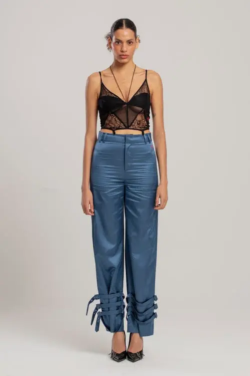 PCFG Linen Blend Shiny Pant