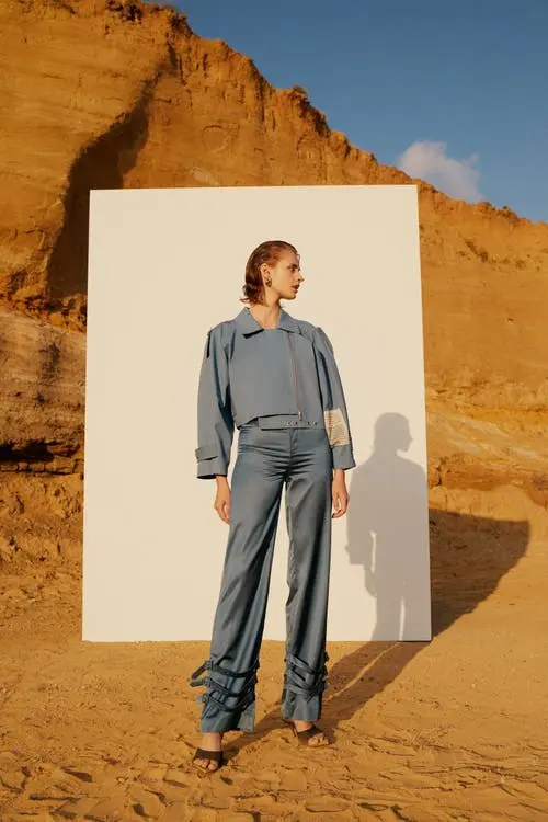 PCFG Linen Blend Shiny Pant