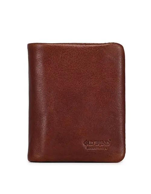 OLD TREND Clover Genuine Leather Slim Secure Trifold Rfid Wallet - Brown