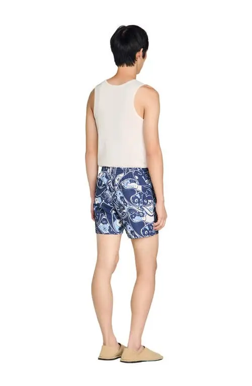 Sandro Printed Swim Shorts