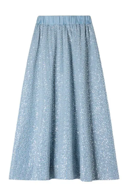 Sandro Long Sequined Skirt