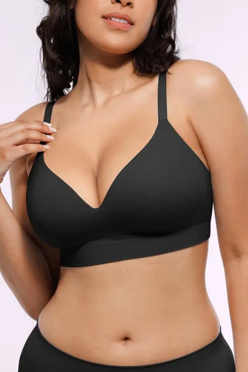 SHAPELLX Oyster Reborn T-shirt Bra - Jet Black