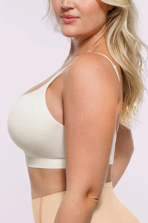 SHAPELLX Oyster Reborn T-shirt Bra - Oyster White