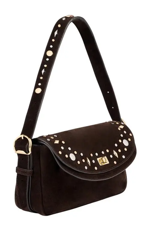 Sandro Le Mambo Janys Studded Suede Bag