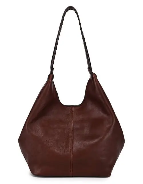 OLD TREND Magnolia Genuine Leather Handwoven Convertible Tote - Brown