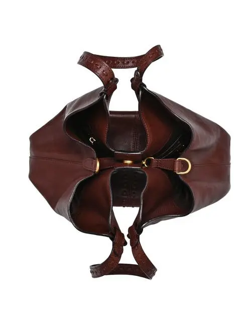 OLD TREND Magnolia Genuine Leather Handwoven Convertible Tote - Brown