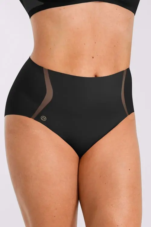 SHAPELLX Curve Code Contour Comfy Smoothing Brief - Black