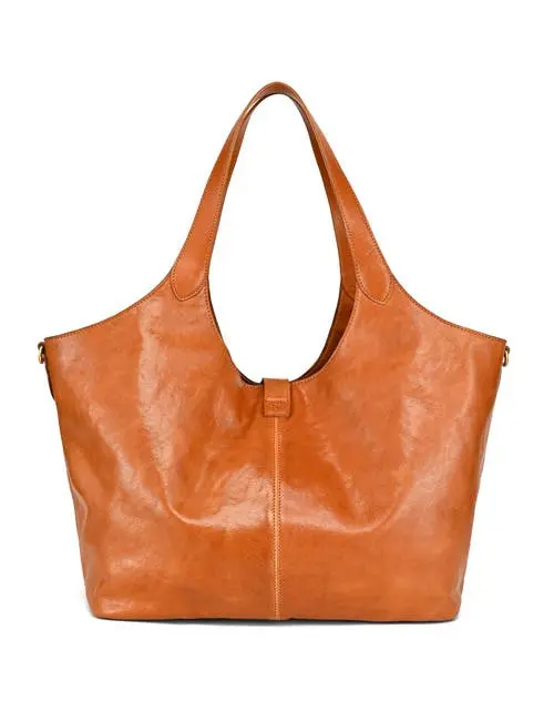 OLD TREND Marigold Genuine Leather Carryall Tote - Caramel