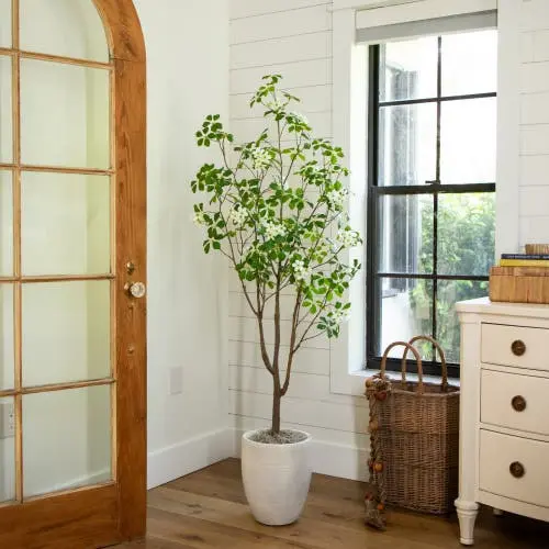 NEARLY NATURAL 5-ft Artificial Dogwood Tree