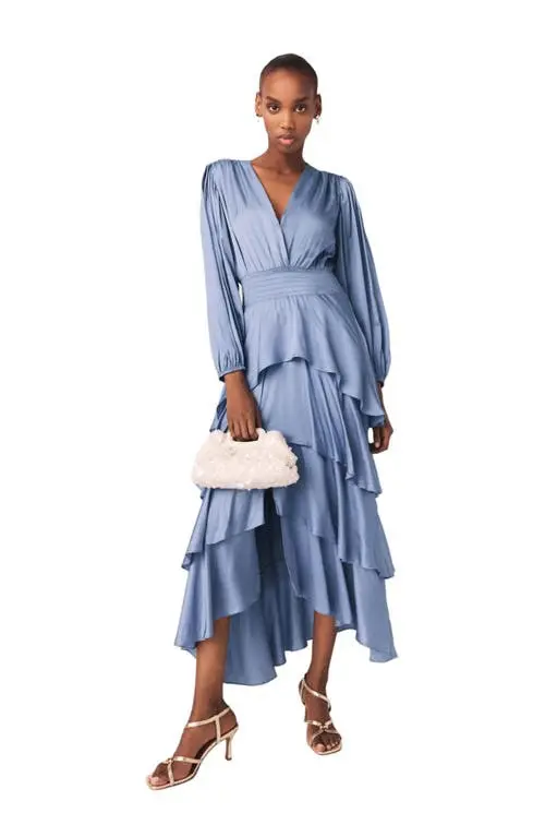 Maje Ruffled Maxi Dress
