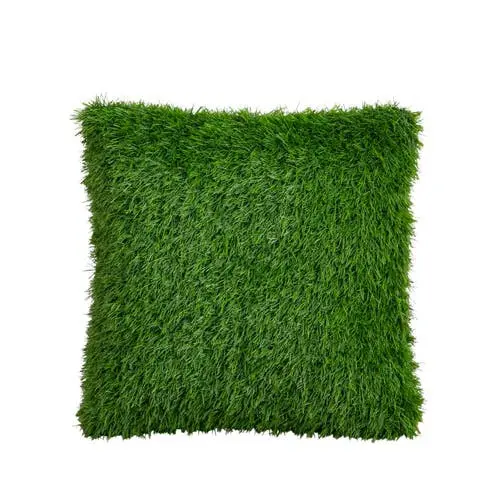 NEARLY NATURAL 15-in Uv Resistant Artificial Grass Pillow Cushion - Green