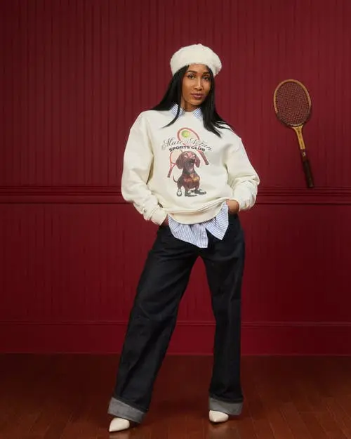 MARC NOLAN Sports Club Crewneck Sweatshirt