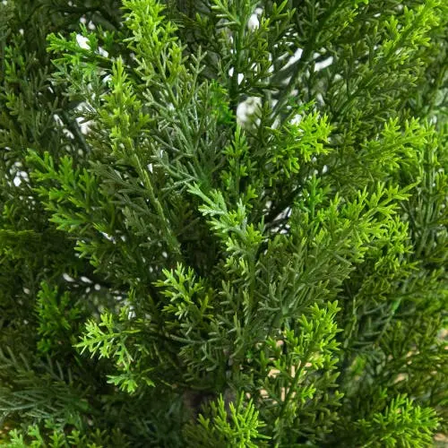 NEARLY NATURAL 3-ft Uv Resistant Artificial Cedar Tree In White Tower Planter