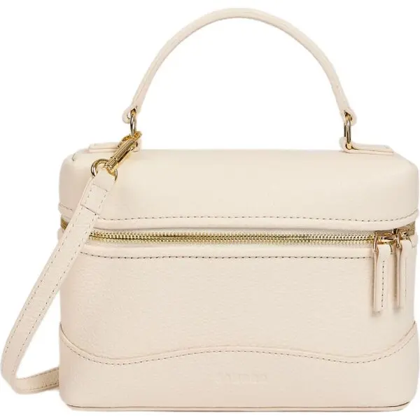 Sandro Grained Leather Tangolino Vanity Bag - Ecru
