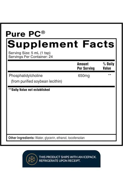 QUICKSILVER SCIENTIFIC Micellized Pure Pc Phosphatidylcholine Liquid Cellular Support Supplement