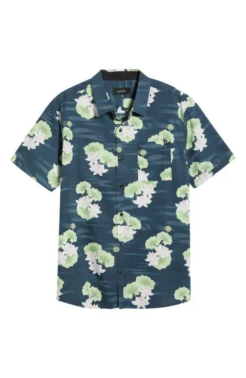 ROARK Journey Floral Short Sleeve Button-up Shirt - Navy Flora