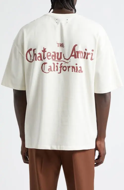 Amiri Ma Chateau Oversize Graphic T-shirt - Ivory