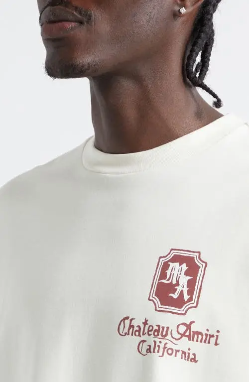 Amiri Ma Chateau Oversize Graphic T-shirt - Ivory