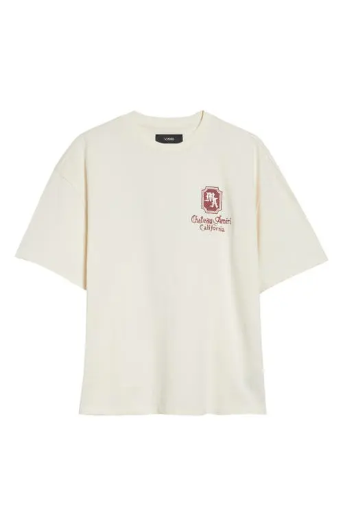 Amiri Ma Chateau Oversize Graphic T-shirt - Ivory