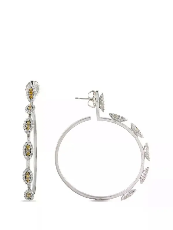 LB EXCLUSIVE Diamond Hoop Earrings