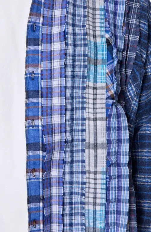 Mnml Patchwork Plaid Shirt